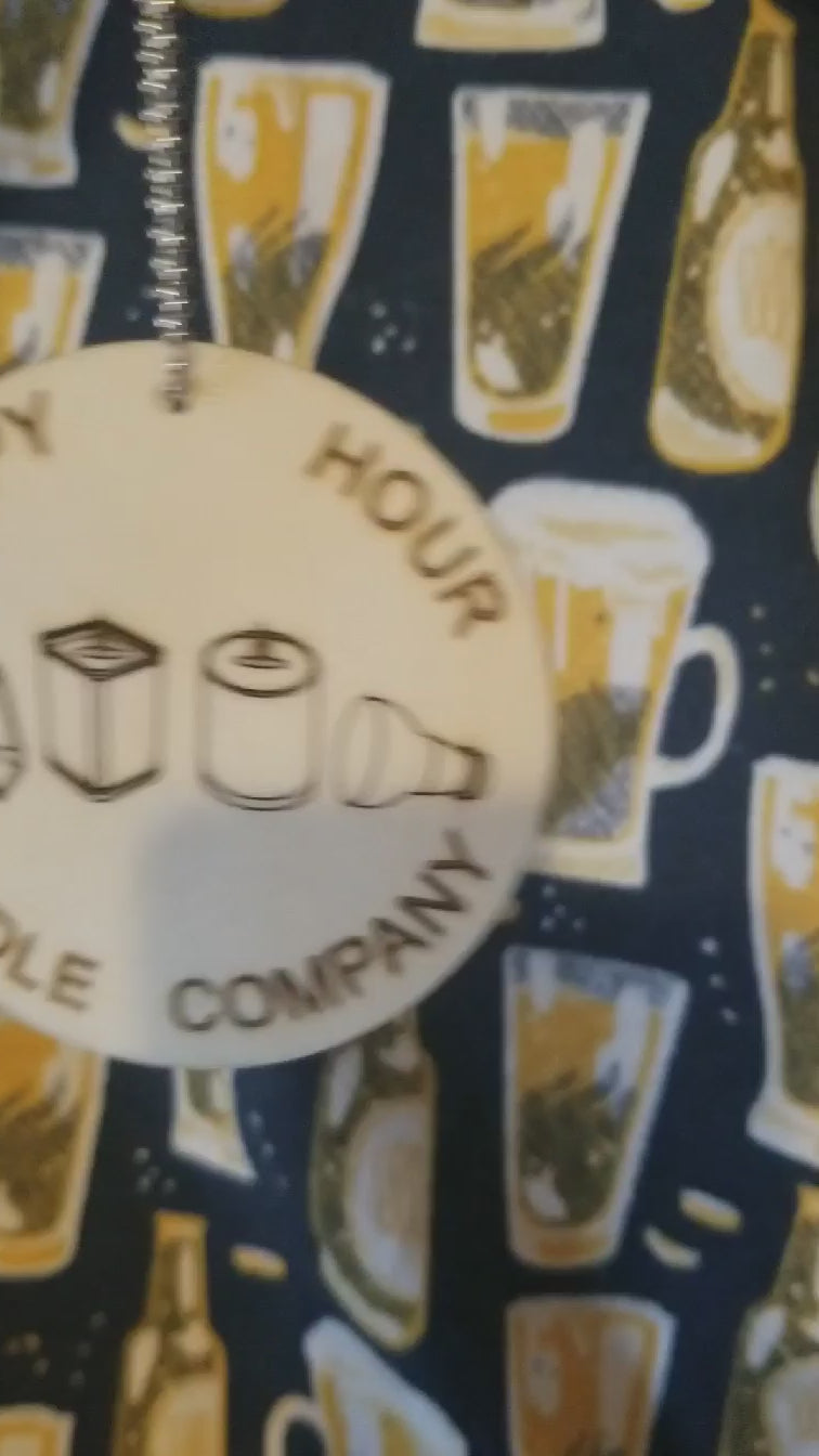 Birchwood engraved disk – Happy Hour Candle Co and More